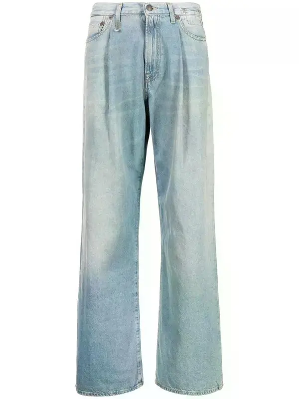 R13 Damon Pleated Wide-leg Trousers