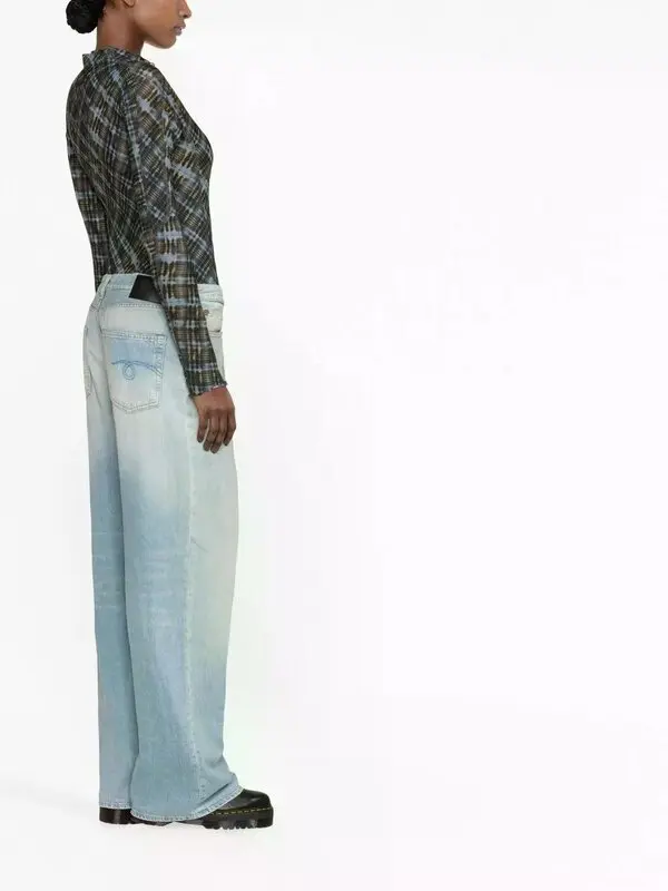 R13 Damon Pleated Wide-leg Trousers