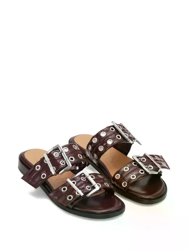 GANNI Leather Sandals