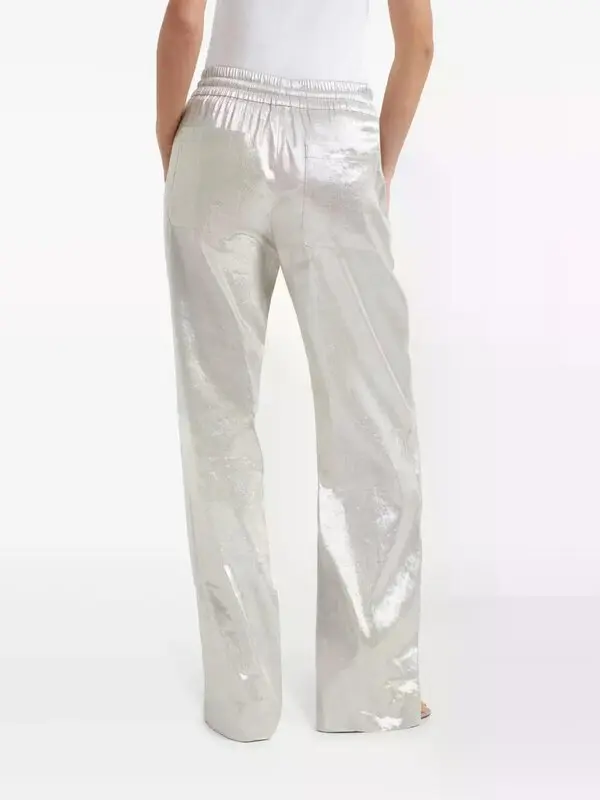 Brunello Cucinelli Metallic Wide-leg Trousers