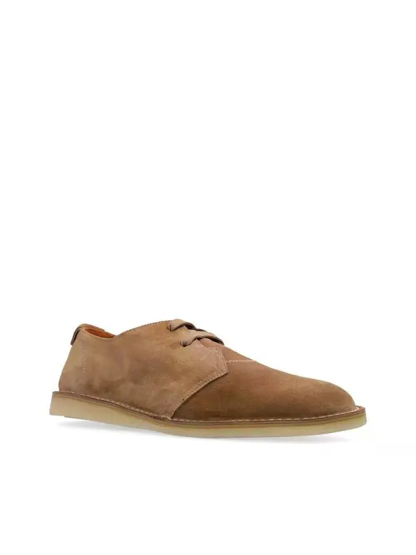 Dolce & Gabbana Logo-tag Suede Derby Shoes