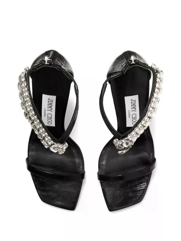 JIMMY CHOO 100mm Verity Sandals - Black