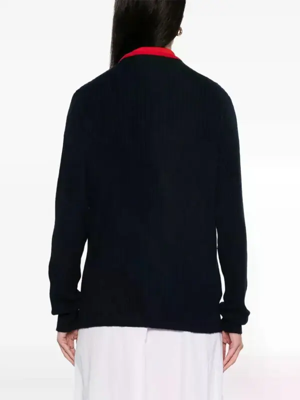 Miu Miu Cashmere Blend V-neck Sweater