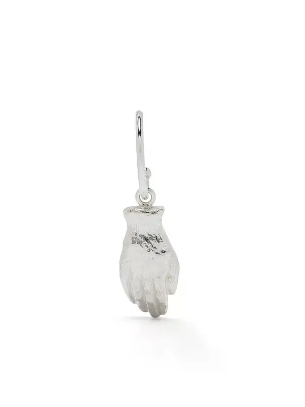 WOUTERS & HENDRIX Hand Hook Single Earring - Silver