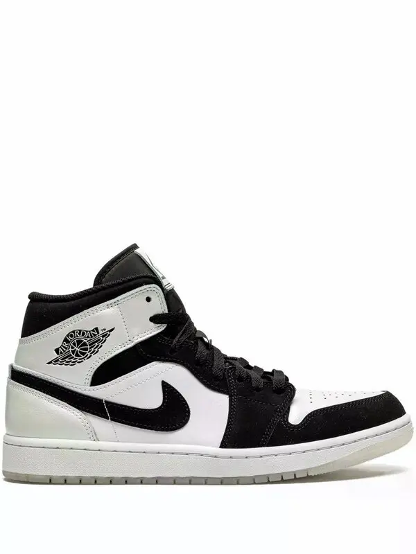 JORDAN Air 1 Mid Se Diamond Sneakers - Black