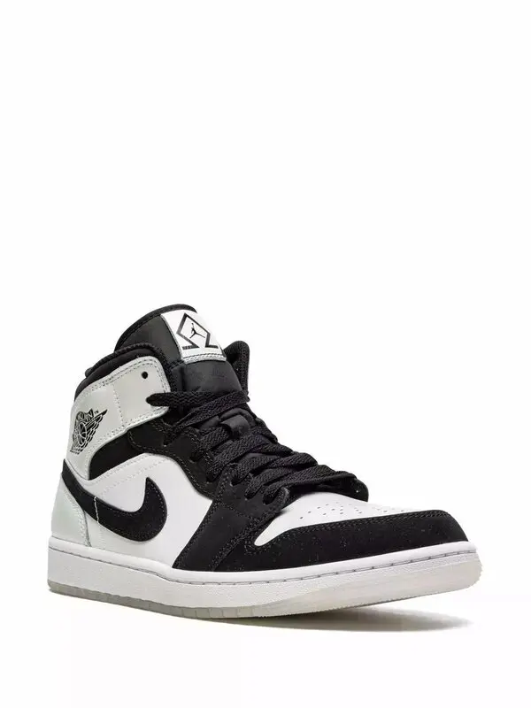 JORDAN Air 1 Mid Se Diamond Sneakers - Black