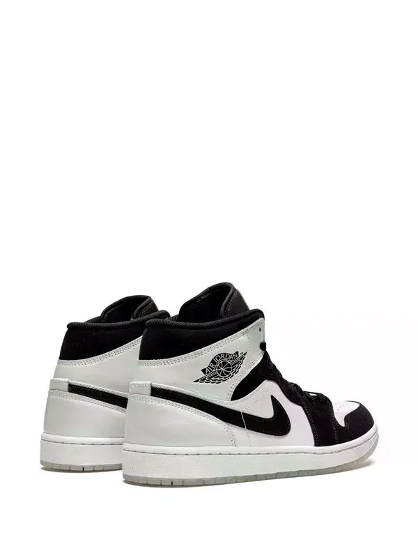 JORDAN Air 1 Mid Se Diamond Sneakers - Black
