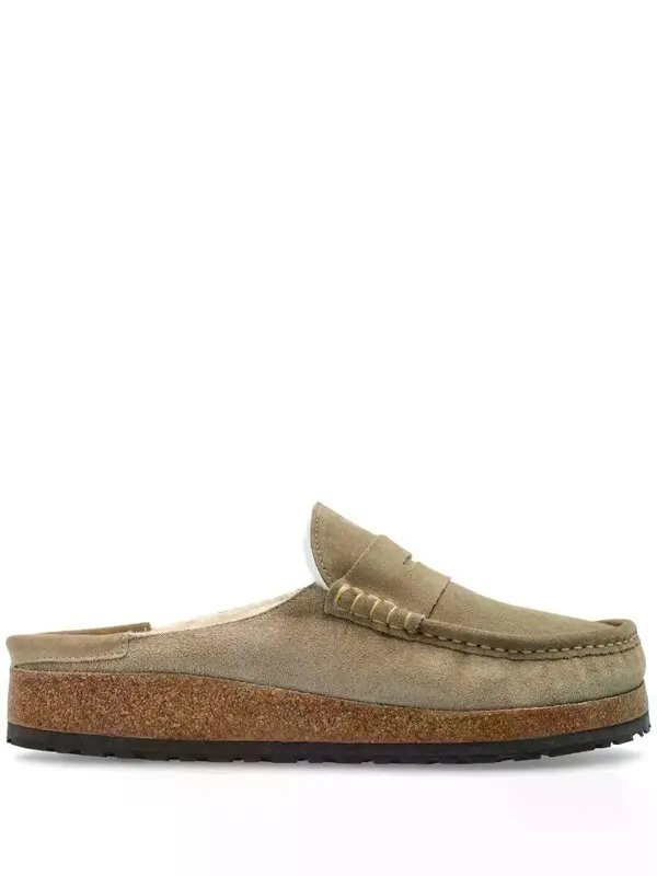 BIRKENSTOCK Naples Shearling Slippers - Neutrals