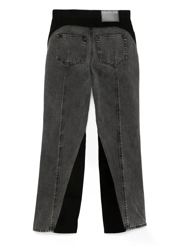 MUGLER Washed Straight-leg Jeans