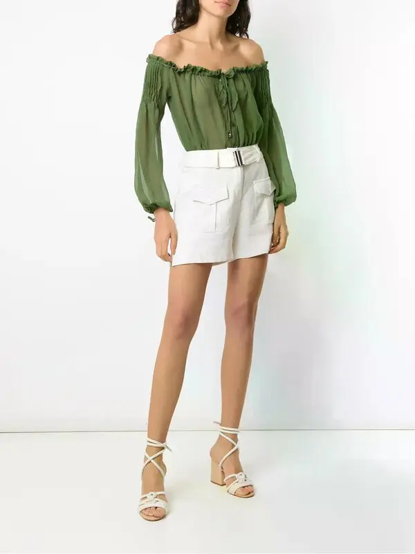 AMIR SLAMA Ruched Off-shoulder Body