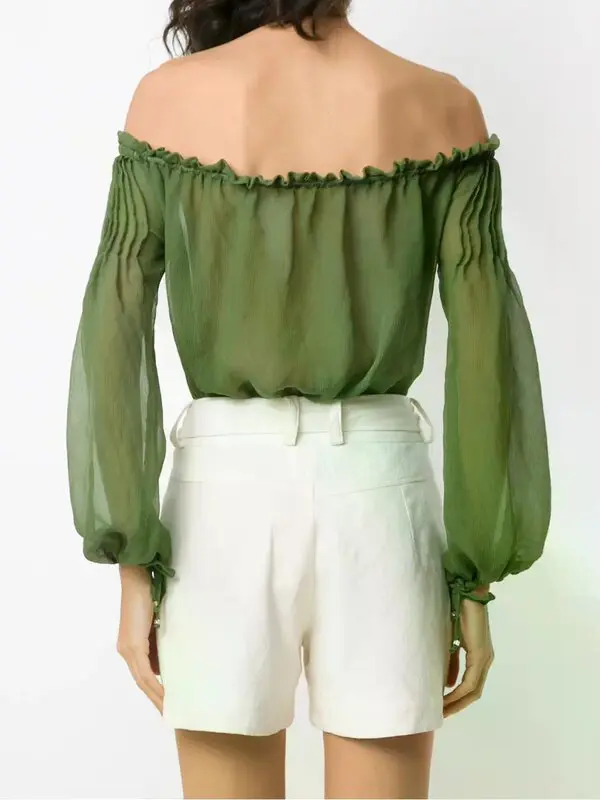 AMIR SLAMA Ruched Off-shoulder Body