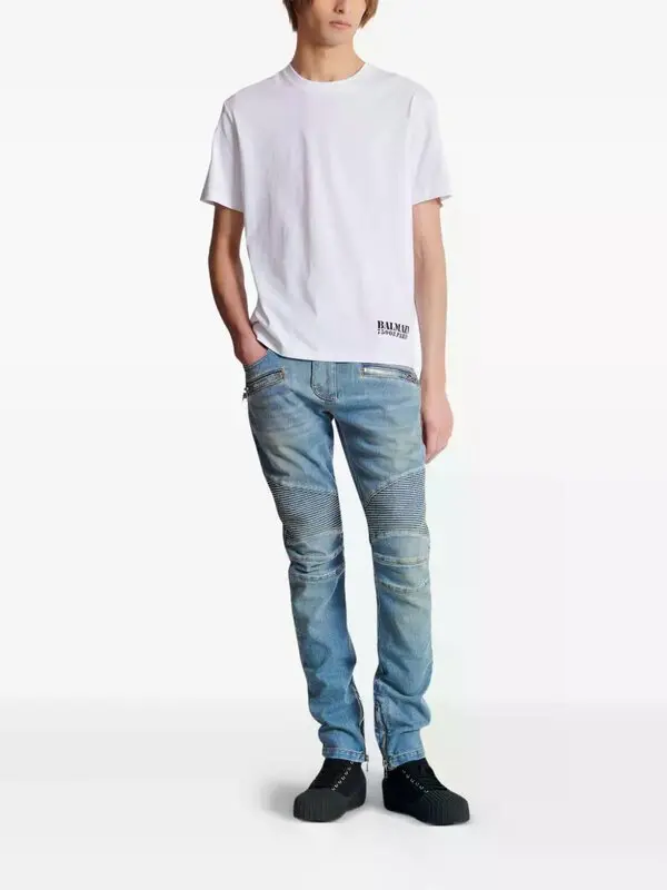Balmain Logo-stamp T-shirt