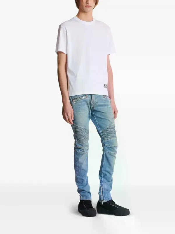 Balmain Logo-stamp T-shirt
