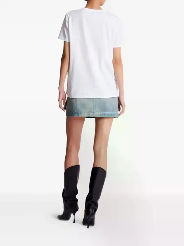 Balmain Chain-print Cotton T-shirt