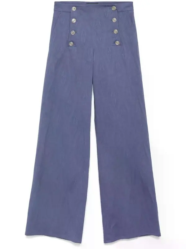 Etro Jacquard Wide-leg Trousers