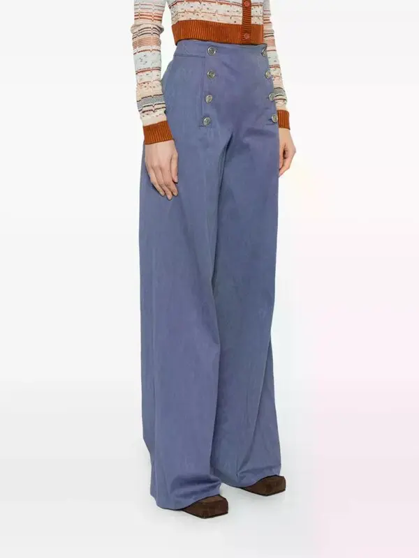 Etro Jacquard Wide-leg Trousers