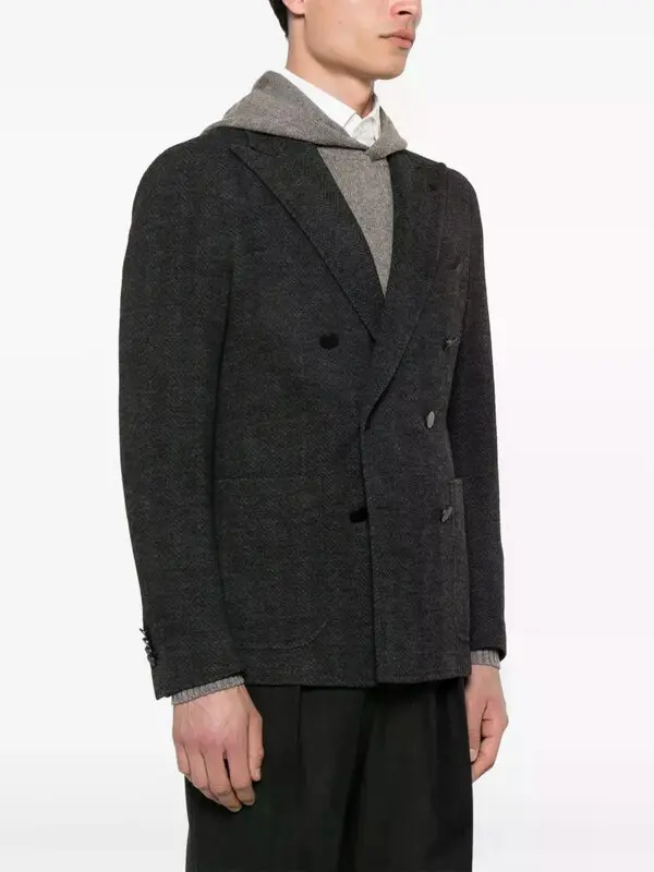 Tagliatore Double-breasted Blazer - Grey