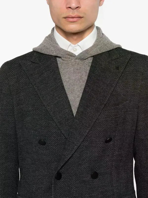 Tagliatore Double-breasted Blazer - Grey
