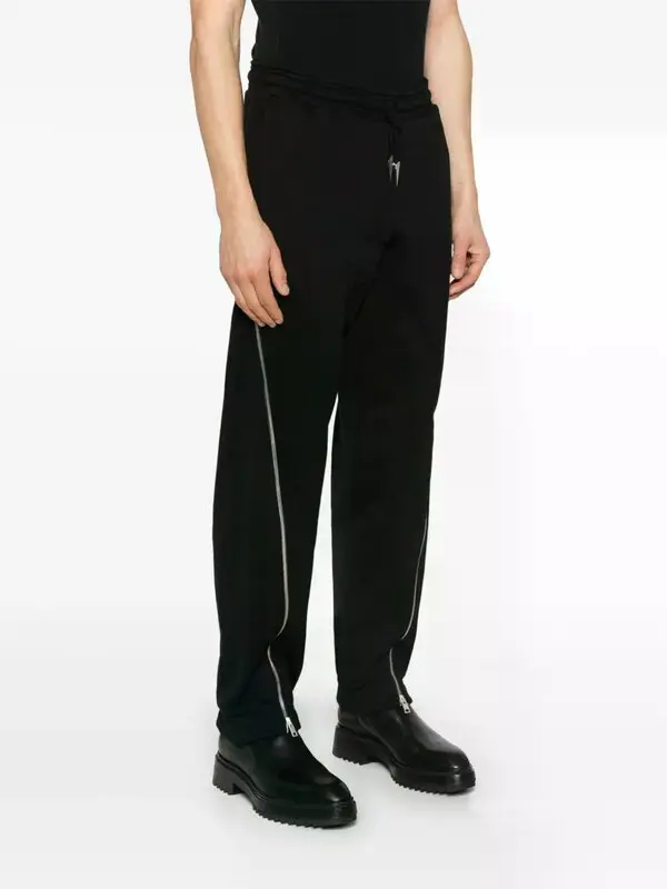 MUGLER Fleece Zip Track Pants