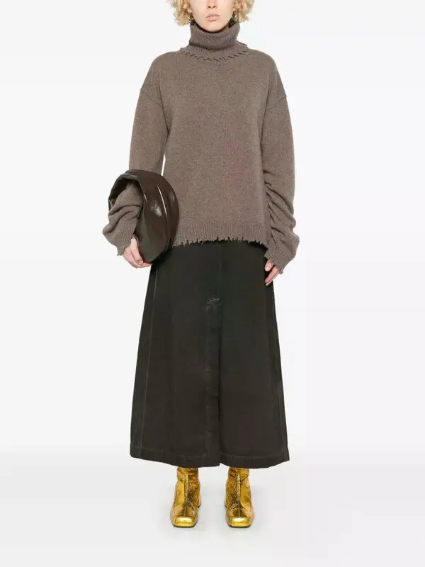 UMA WANG Distressed Cashmere Sweater