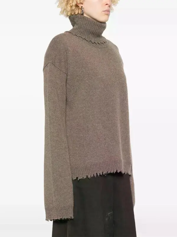 UMA WANG Distressed Cashmere Sweater