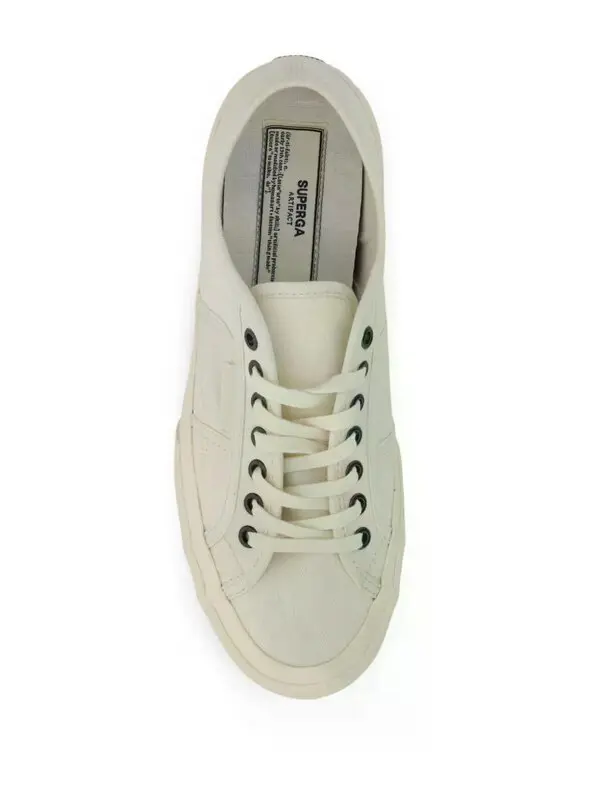 Superga Off-white Canvas Lace-up Sneakers