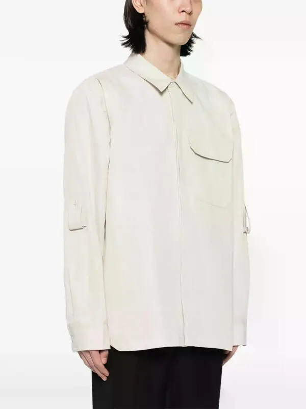 Helmut Lang Cotton-linen Twill Shirt