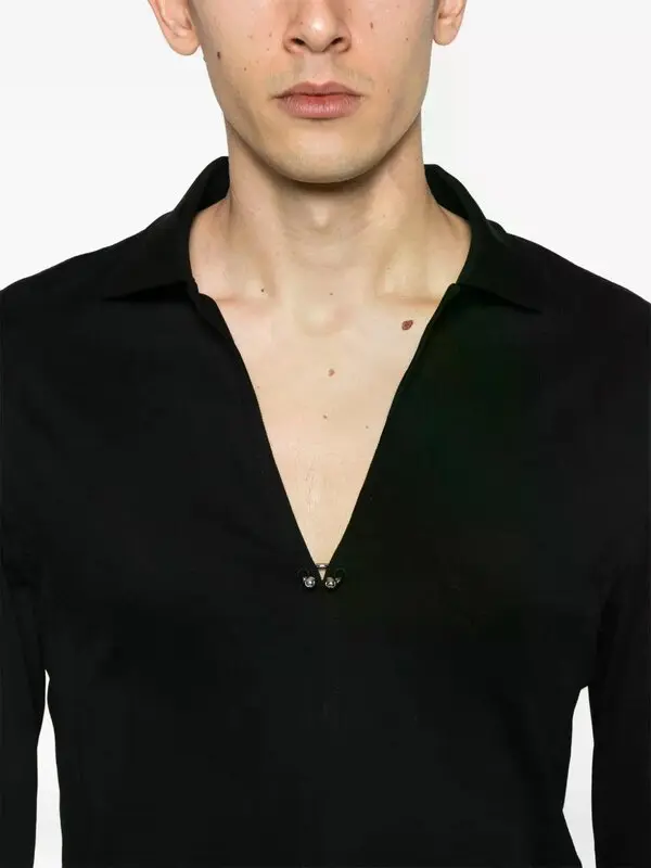 MUGLER Pierced Polo Shirt