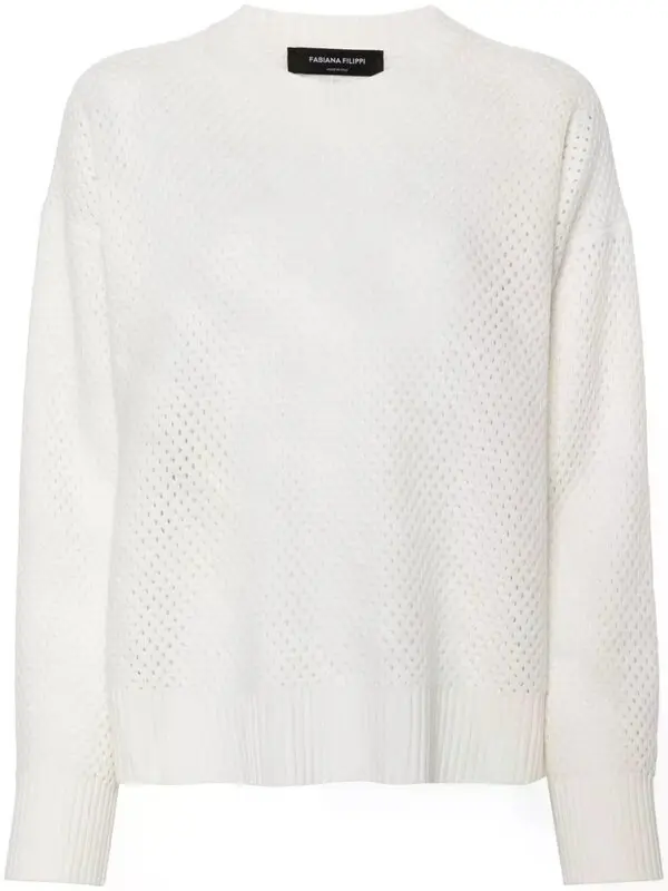 Fabiana Filippi Open-knit Dress - Neutrals