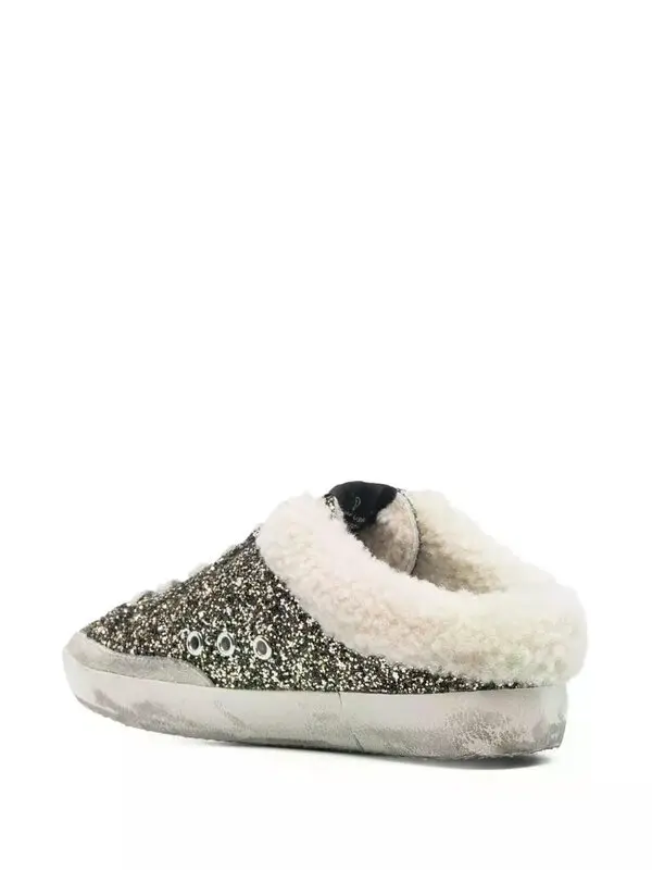 GOLDEN GOOSE Super-star Sabot Glitter Sneakers