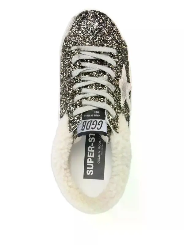 GOLDEN GOOSE Super-star Sabot Glitter Sneakers