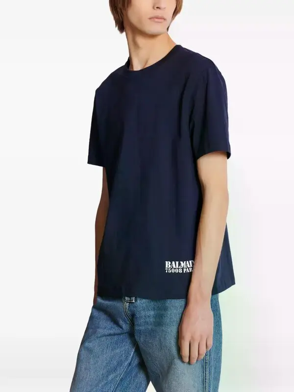 Balmain Logo-stamp T-shirt