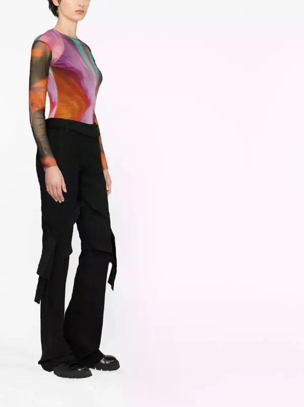 AMBUSH Strap-detail Flared Trousers