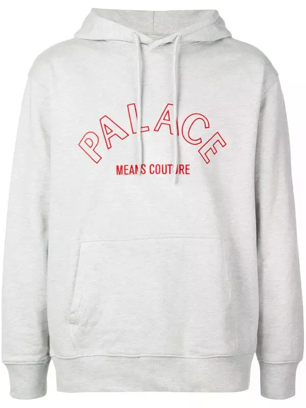 PALACE Logo-print Hoodie - Grey
