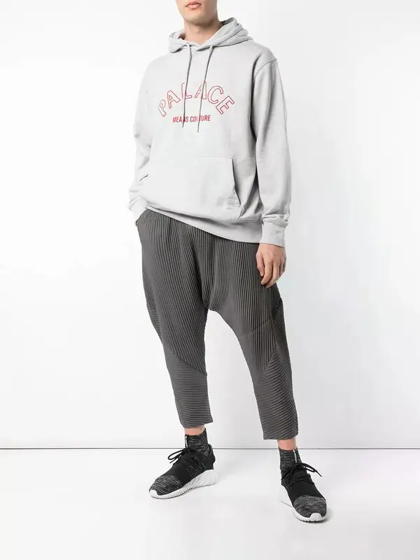 PALACE Logo-print Hoodie - Grey