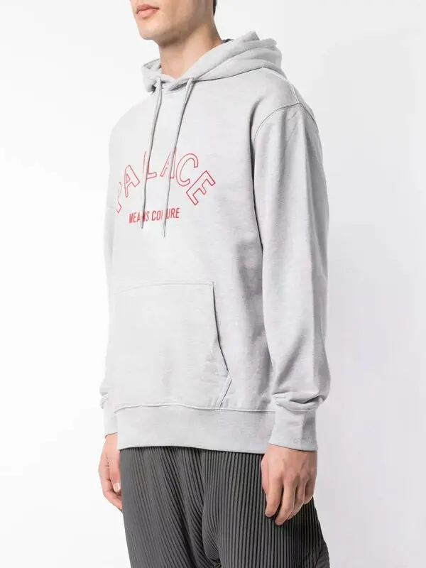 PALACE Logo-print Hoodie - Grey