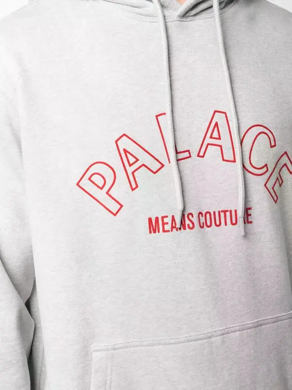 PALACE Logo-print Hoodie - Grey