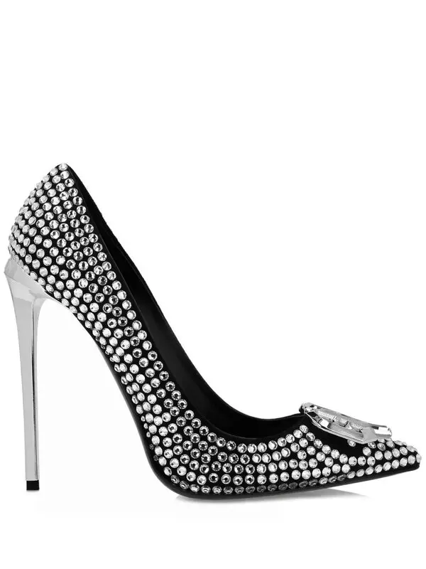 Philipp Plein 120mm Rhinestone-embellished Pumps