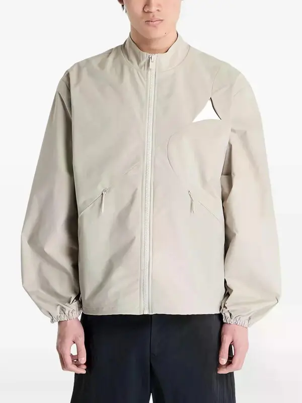 HELIOT EMIL Surtsey Zip-up Windbreaker - Neutrals