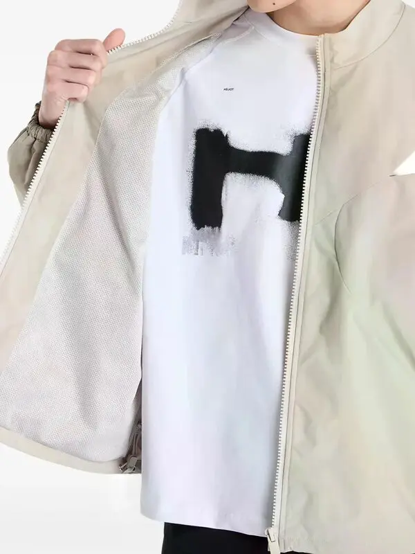 HELIOT EMIL Surtsey Zip-up Windbreaker - Neutrals