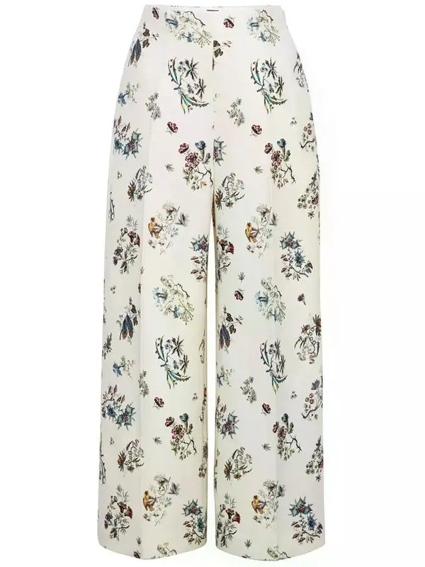 Adam Lippes Callen Floral-print Trousers