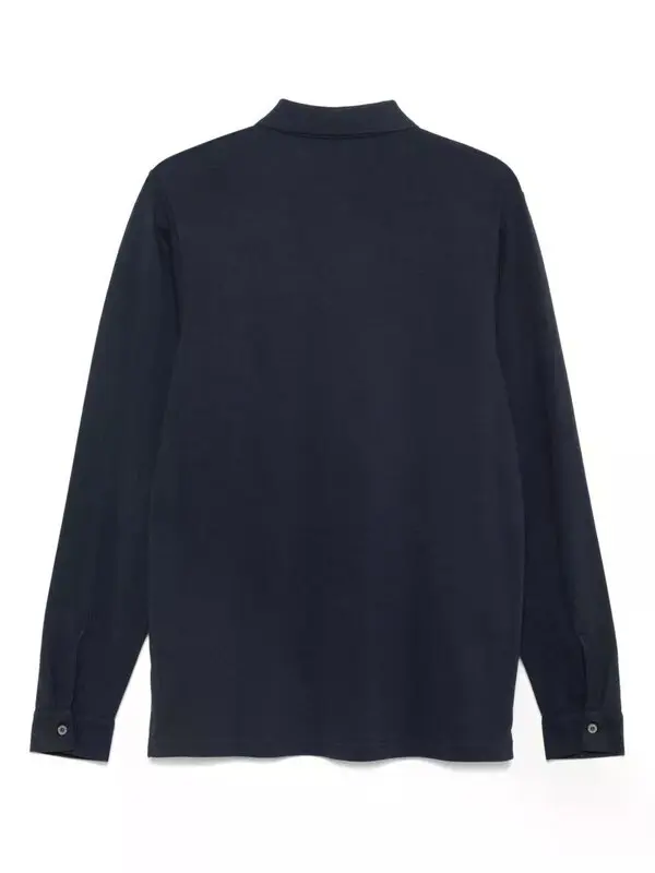 Sunspel Long-sleeve Piqué Polo Shirt