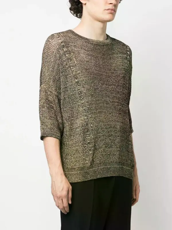 Saint Laurent Half-sleeve Knitted Top