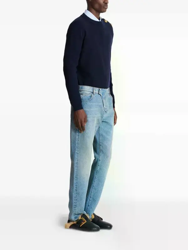 Balmain Straight-leg Jeans - Blue