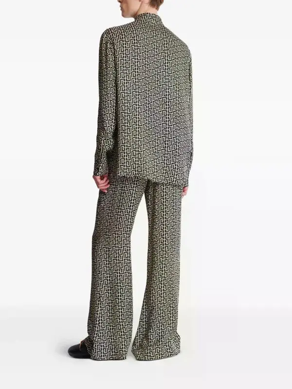 Balmain Monogram-pattern Shirt