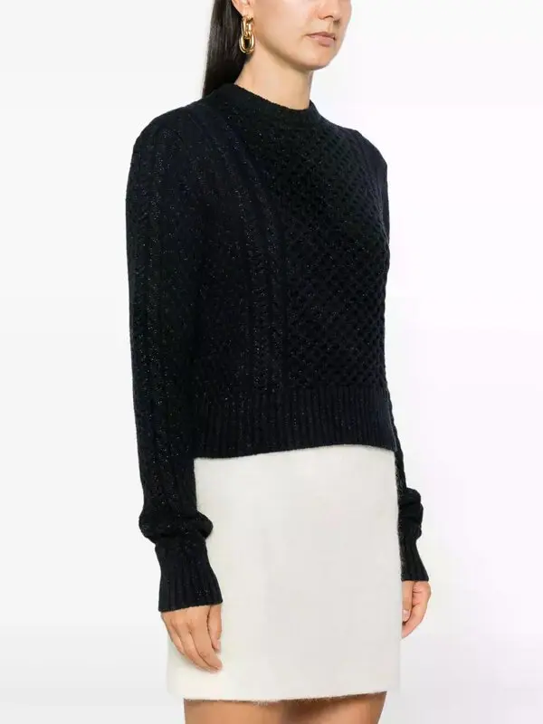 Fabiana Filippi Fisherman's Knit Lurex Sweater