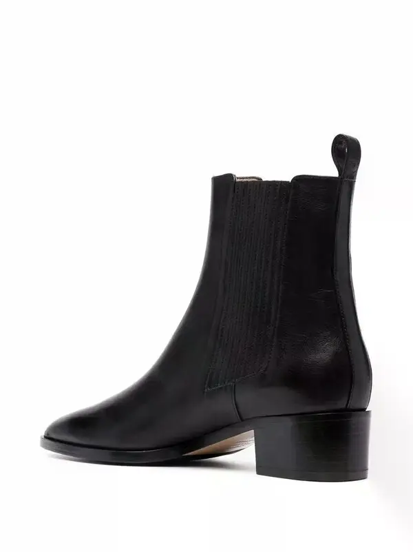 SCAROSSO Olivia Leather Chelsea Boots