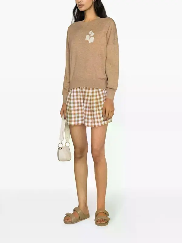 MARANT ETOILE Marisans Intarsia-logo Jumper - Neutrals