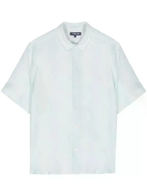 Frescobol Carioca Castro Stripe Cabana Linen Shirt