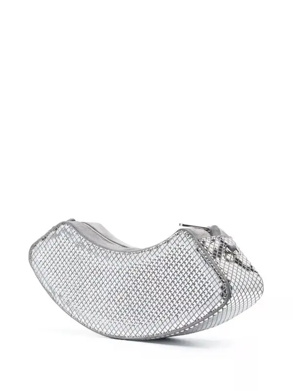 Gcds Comma Mirror Leather Shoulder Bag